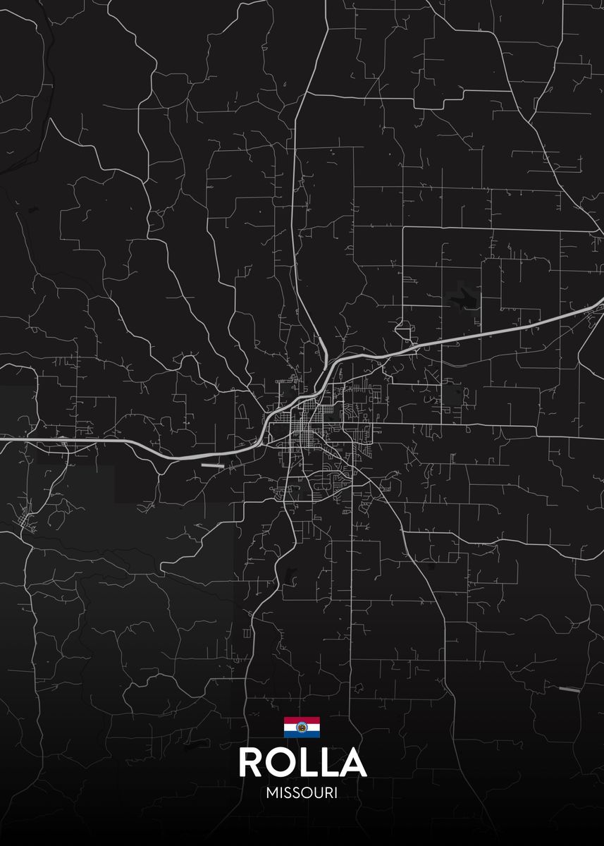 'Rolla MO' Poster, picture, metal print, paint by IMR Designs | Displate