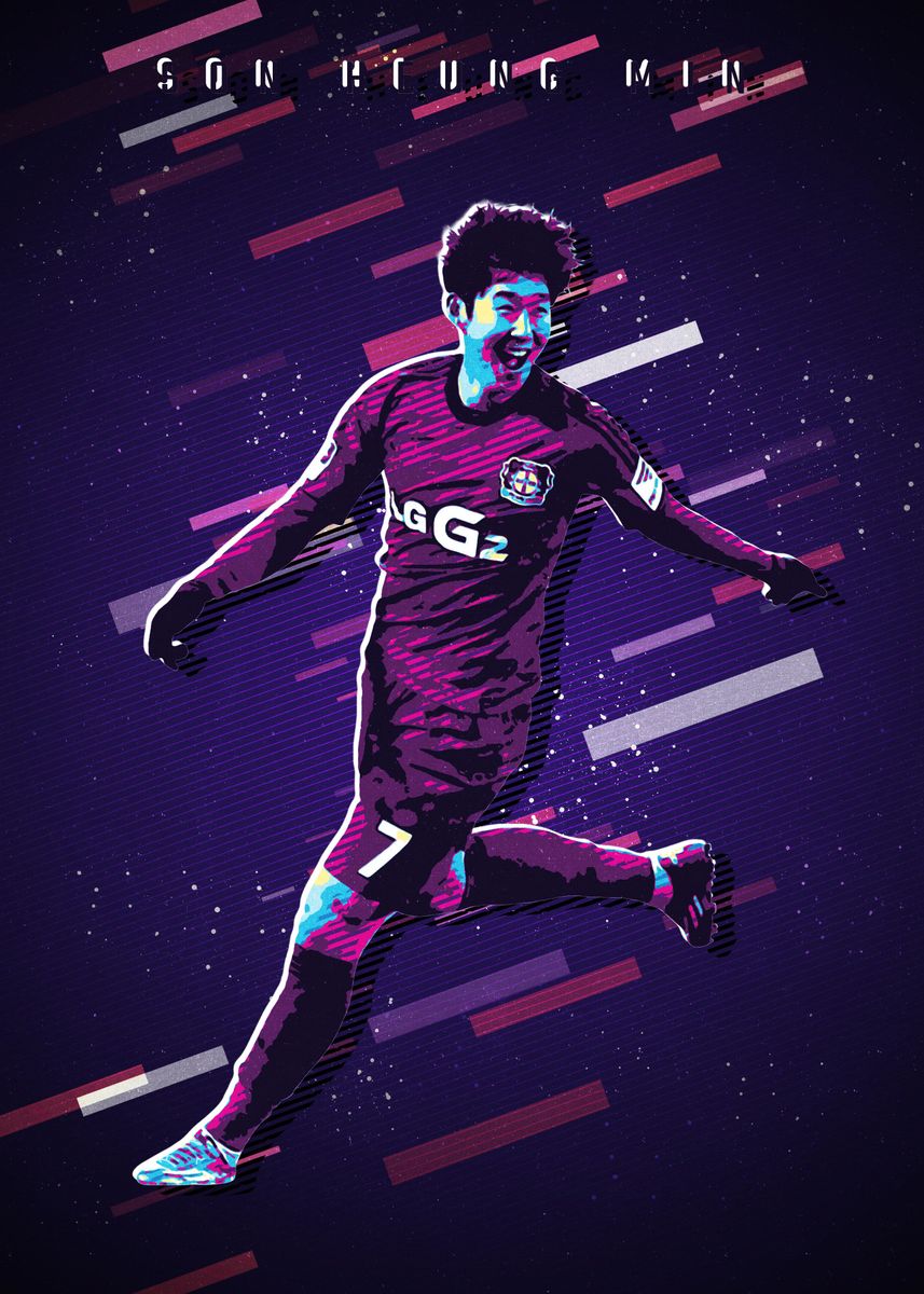 'Football Player Retro' Poster by MatiasCurrie | Displate