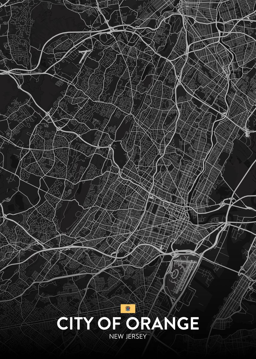 'City of Orange NJ' Poster, picture, metal print, paint by IMR Designs ...