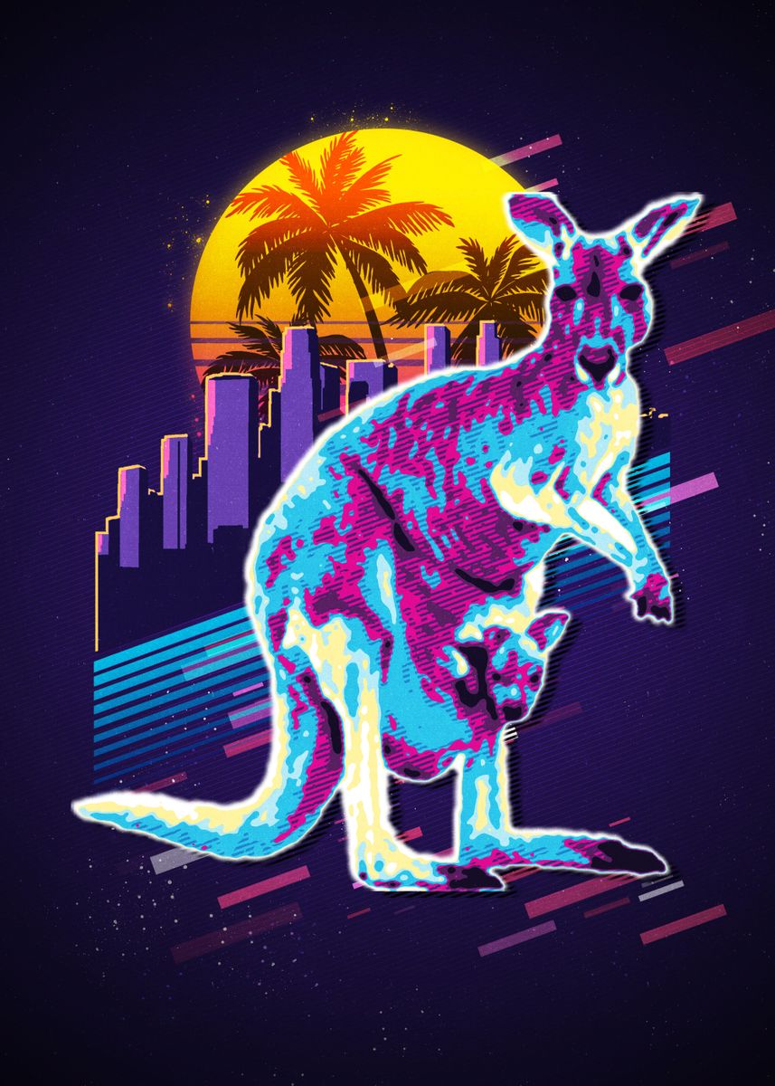 'Kangaroo' Poster by Animal Magic | Displate