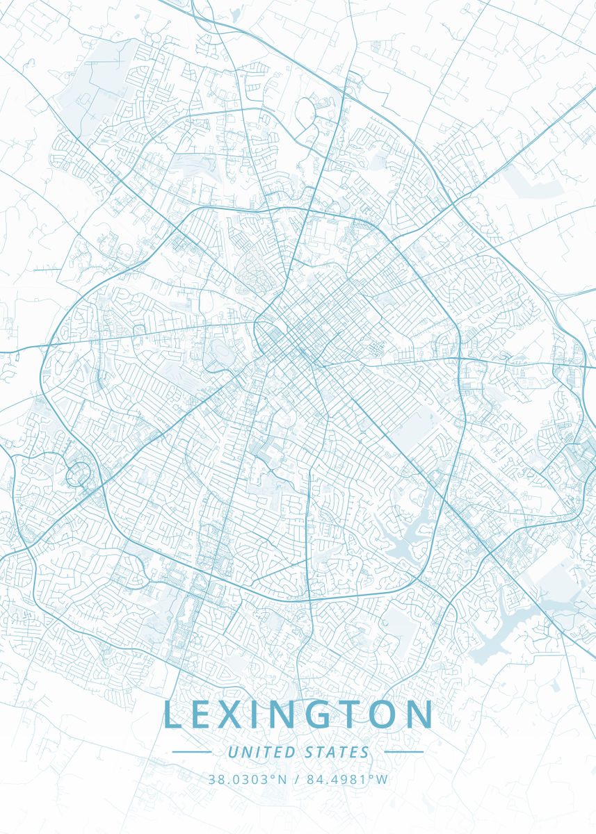 'Lexington United States' Poster, picture, metal print, paint by ...
