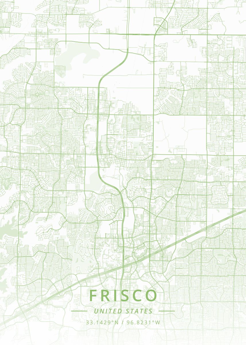 'Frisco United States' Poster, picture, metal print, paint by Designer ...