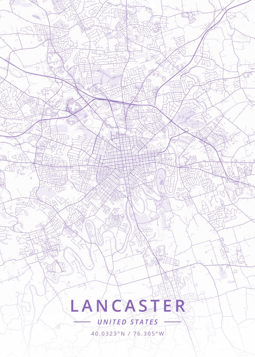 'Lancaster United States' Poster, picture, metal print, paint by ...