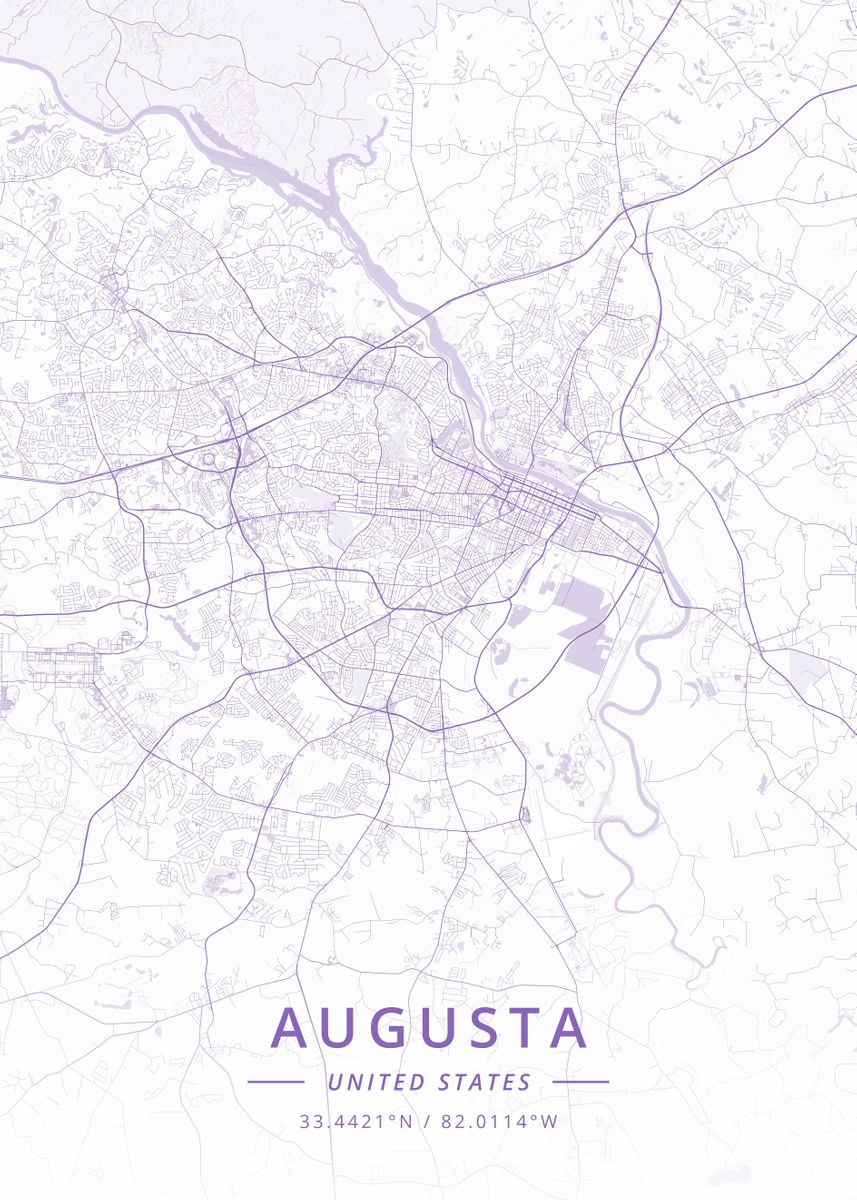 'Augusta United States' Poster, picture, metal print, paint by Designer ...