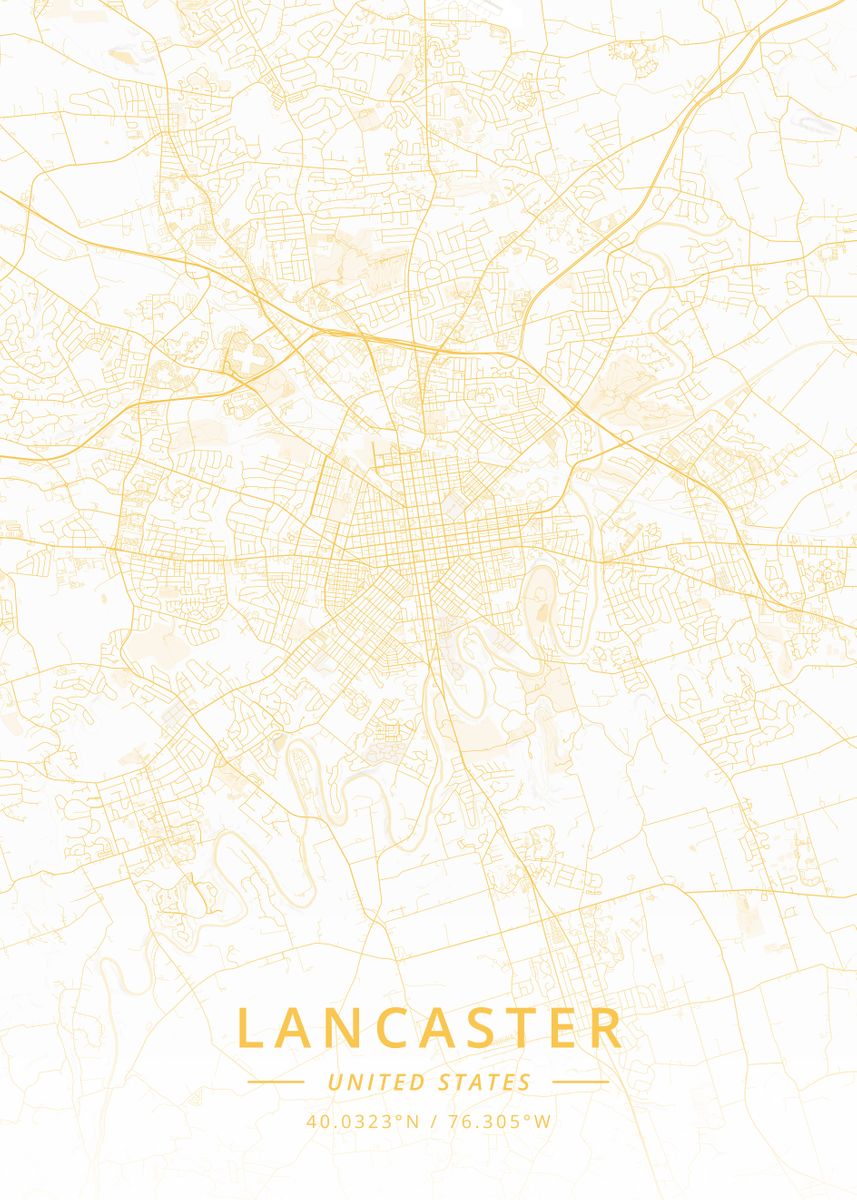 'Lancaster United States' Poster, picture, metal print, paint by ...