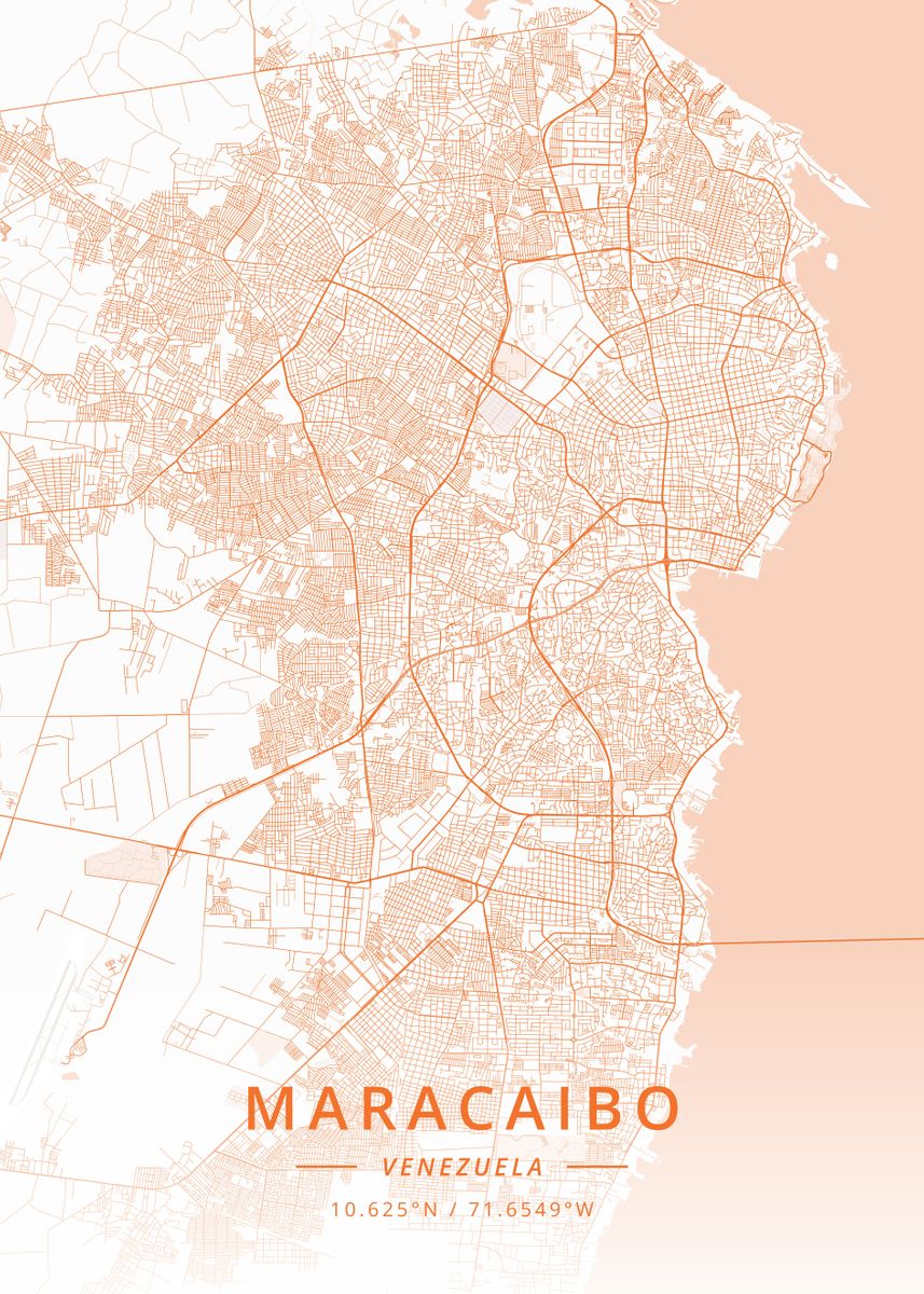'Maracaibo Venezuela' Poster, picture, metal print, paint by Designer ...
