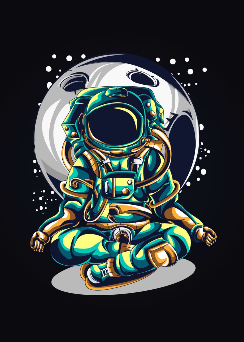 'Spiritual Astronaut' Poster by CaptiveArtDesigns | Displate