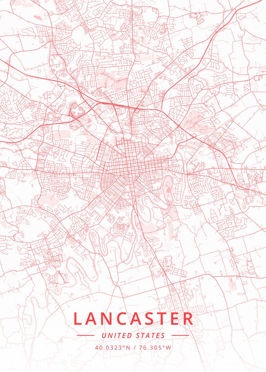 'Lancaster United States' Poster, picture, metal print, paint by ...