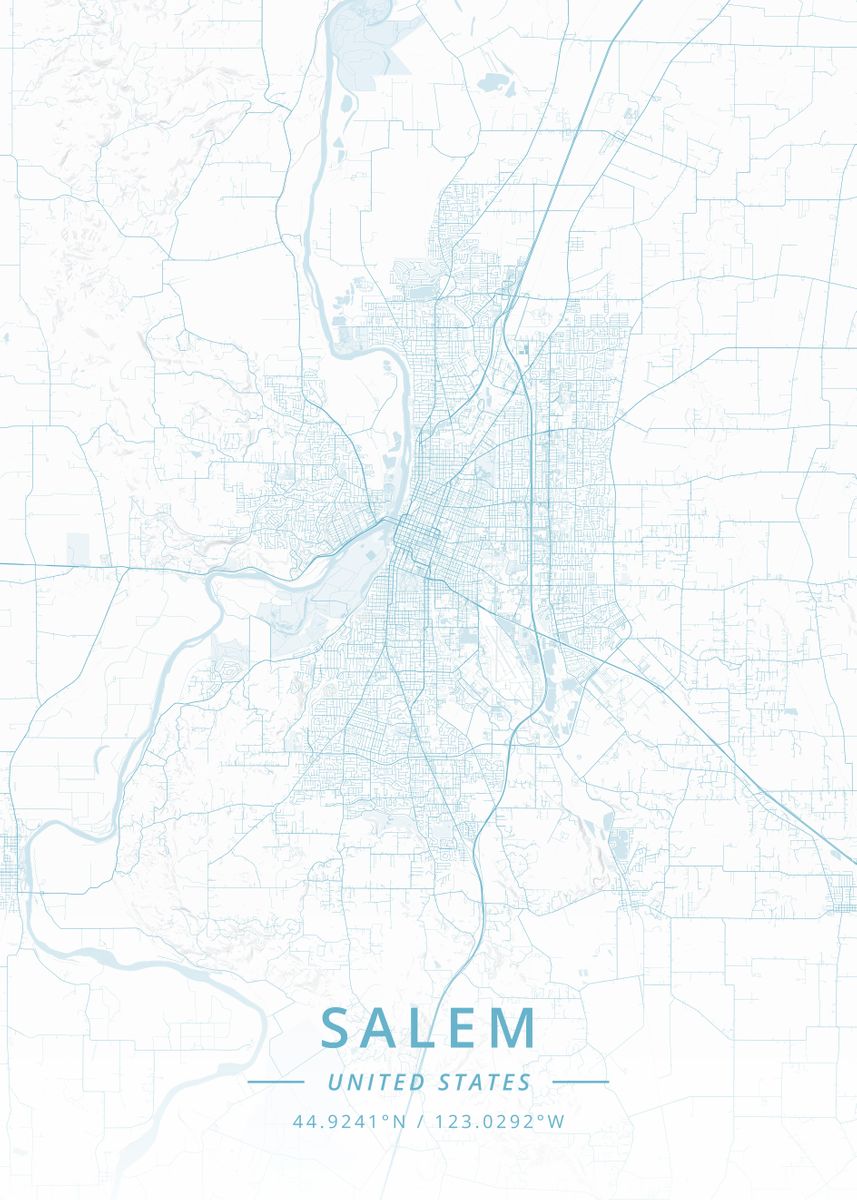 'Salem United States' Poster, picture, metal print, paint by Designer ...