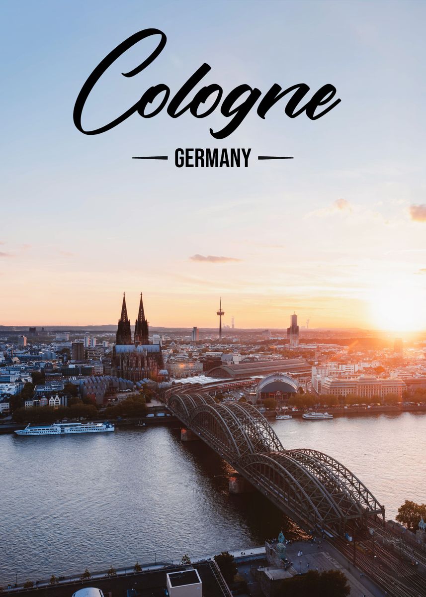 'Cologne' Poster, picture, metal print, paint by Tim Kaiser | Displate
