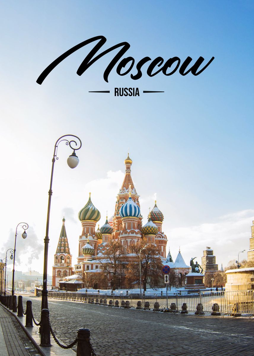 'Moscow' Poster, picture, metal print, paint by Tim Kaiser | Displate