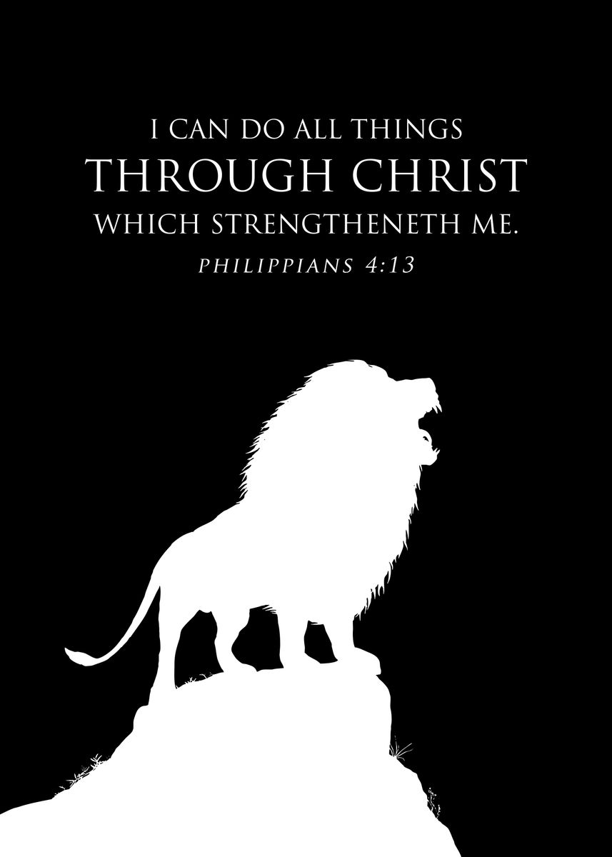 'Philippians 4 13' Poster by ABConcepts | Displate