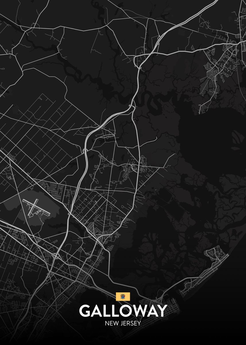 'Galloway NJ' Poster, picture, metal print, paint by IMR Designs | Displate