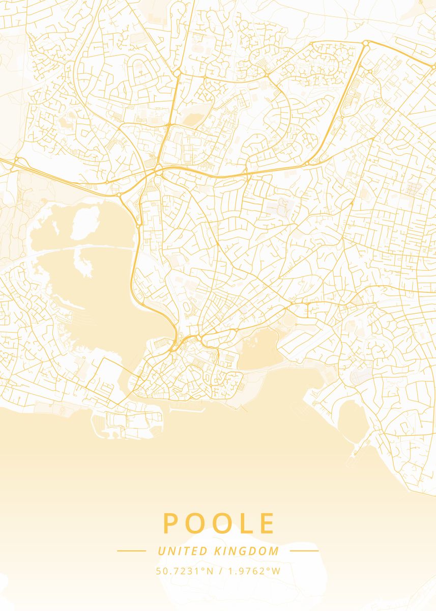 'Poole United Kingdom' Poster, picture, metal print, paint by Designer ...