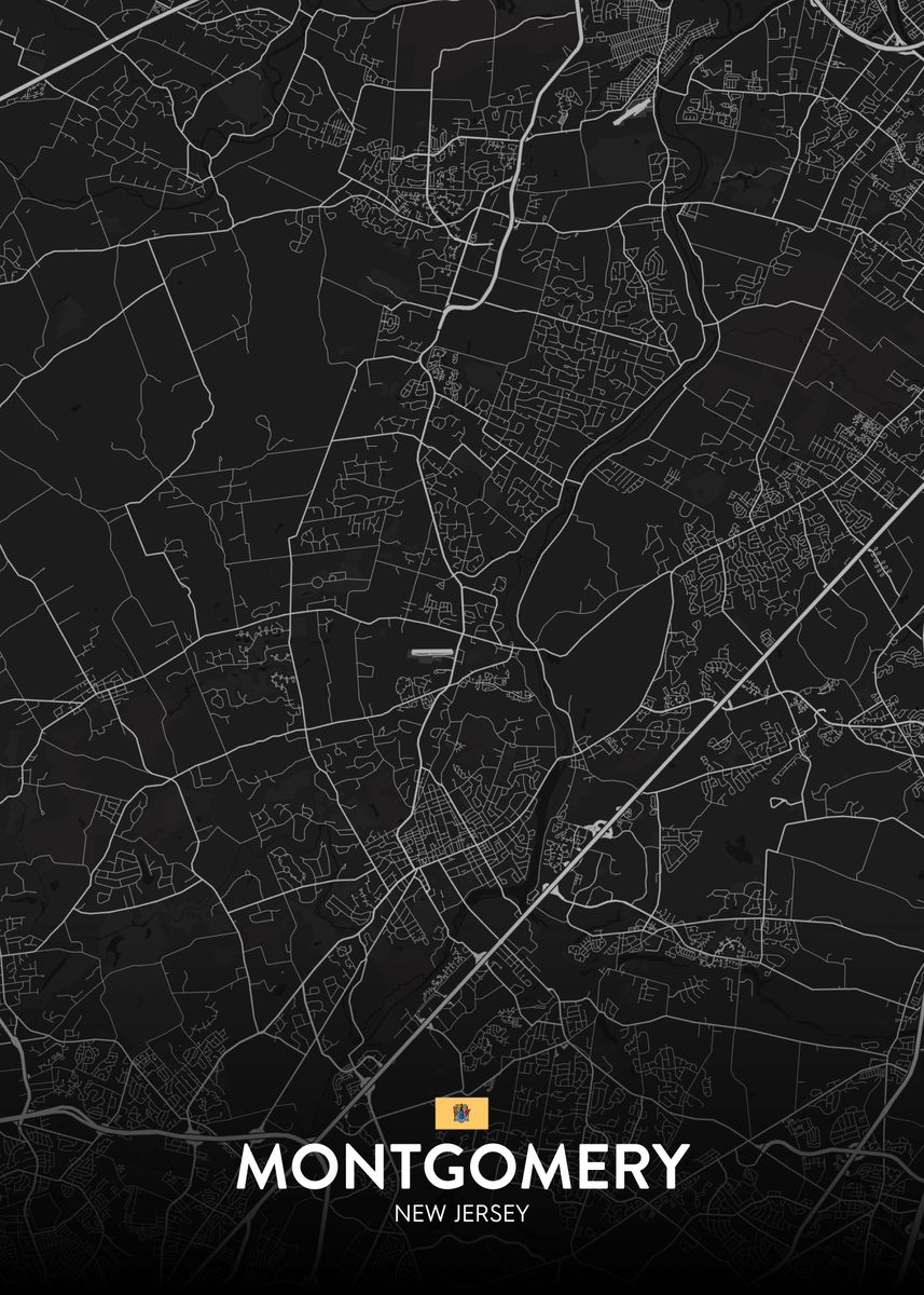 'Montgomery NJ' Poster, picture, metal print, paint by IMR Designs ...