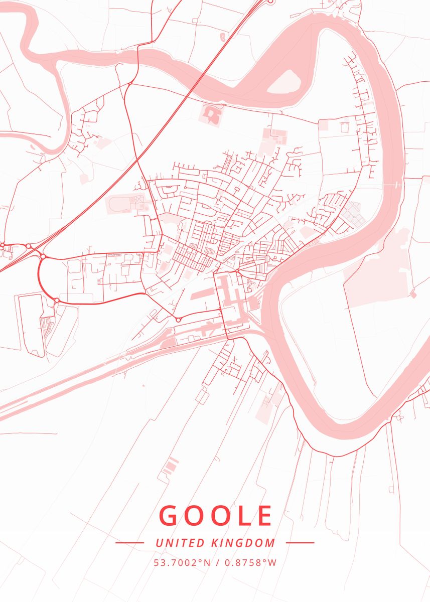 'Goole United Kingdom' Poster, picture, metal print, paint by Designer ...