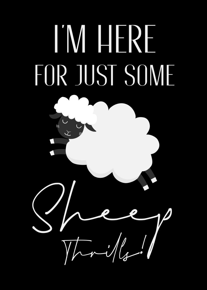 'Funny Sheep Lover' Poster by Visualz | Displate