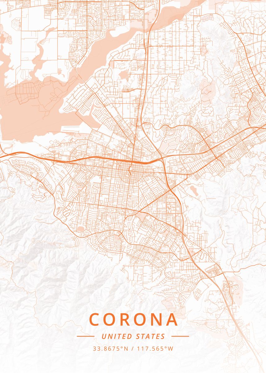 'Corona United States' Poster, picture, metal print, paint by Designer ...