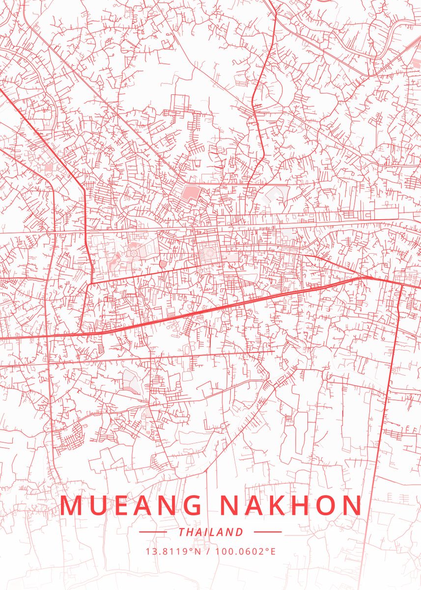 'Mueang Nakhon Thailand' Poster, picture, metal print, paint by ...