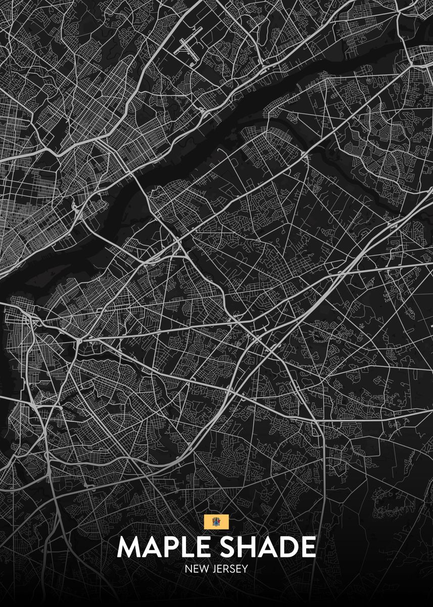 'Maple Shade NJ' Poster, picture, metal print, paint by IMR Designs ...