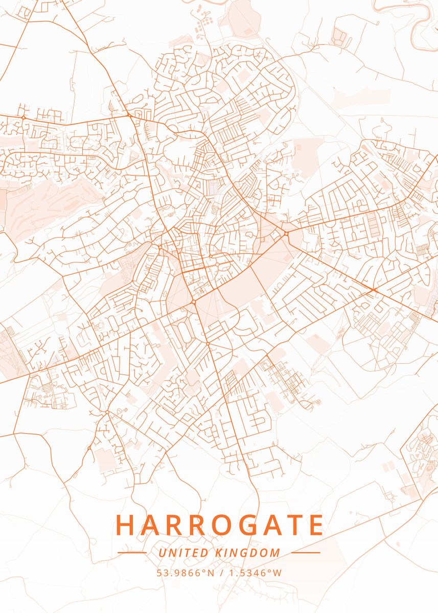 'Harrogate United Kingdom' Poster, picture, metal print, paint by ...