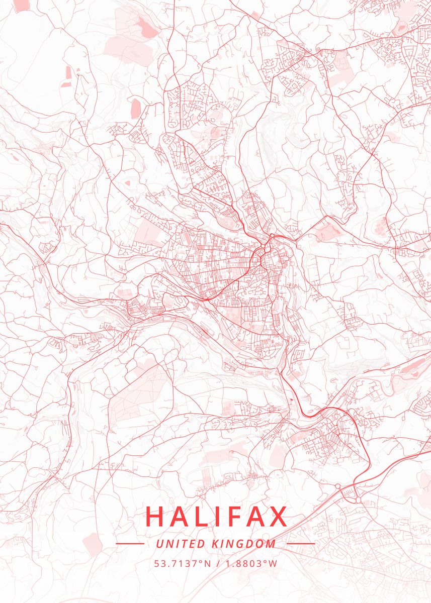 'Halifax United Kingdom' Poster, picture, metal print, paint by ...