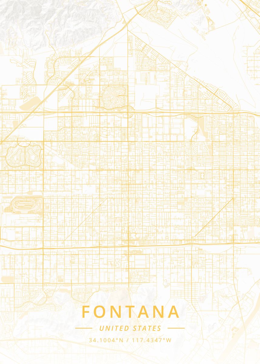 'Fontana United States' Poster, picture, metal print, paint by Designer ...