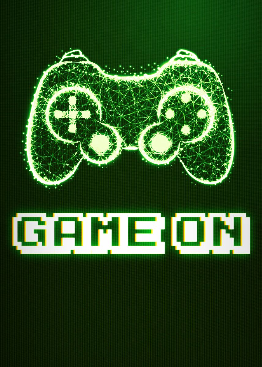 'Game On' Poster, picture, metal print, paint by Ishan Mishra | Displate