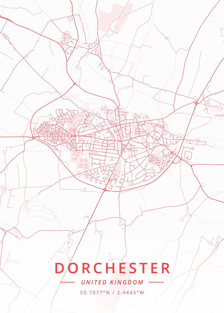 'Dorchester United Kingdom' Poster, picture, metal print, paint by ...