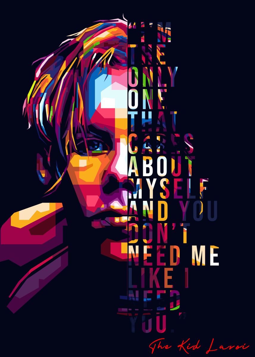 'The Kid LAROI' Poster, picture, metal print, paint by MK STUDIO | Displate