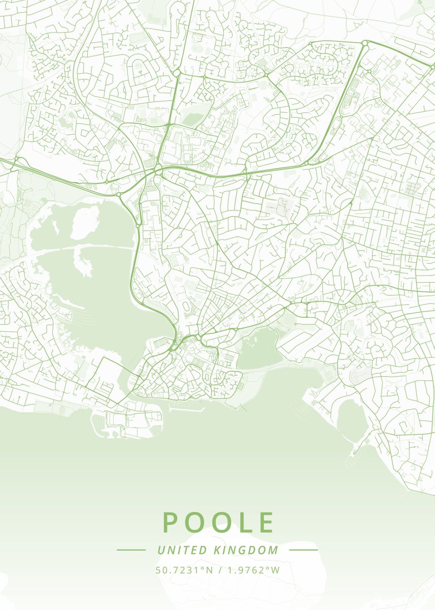 'Poole United Kingdom' Poster, picture, metal print, paint by Designer ...