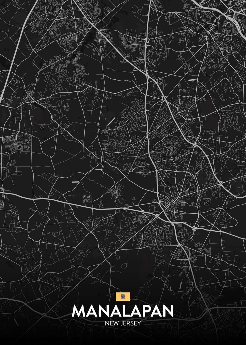 'Manalapan NJ' Poster, picture, metal print, paint by IMR Designs ...