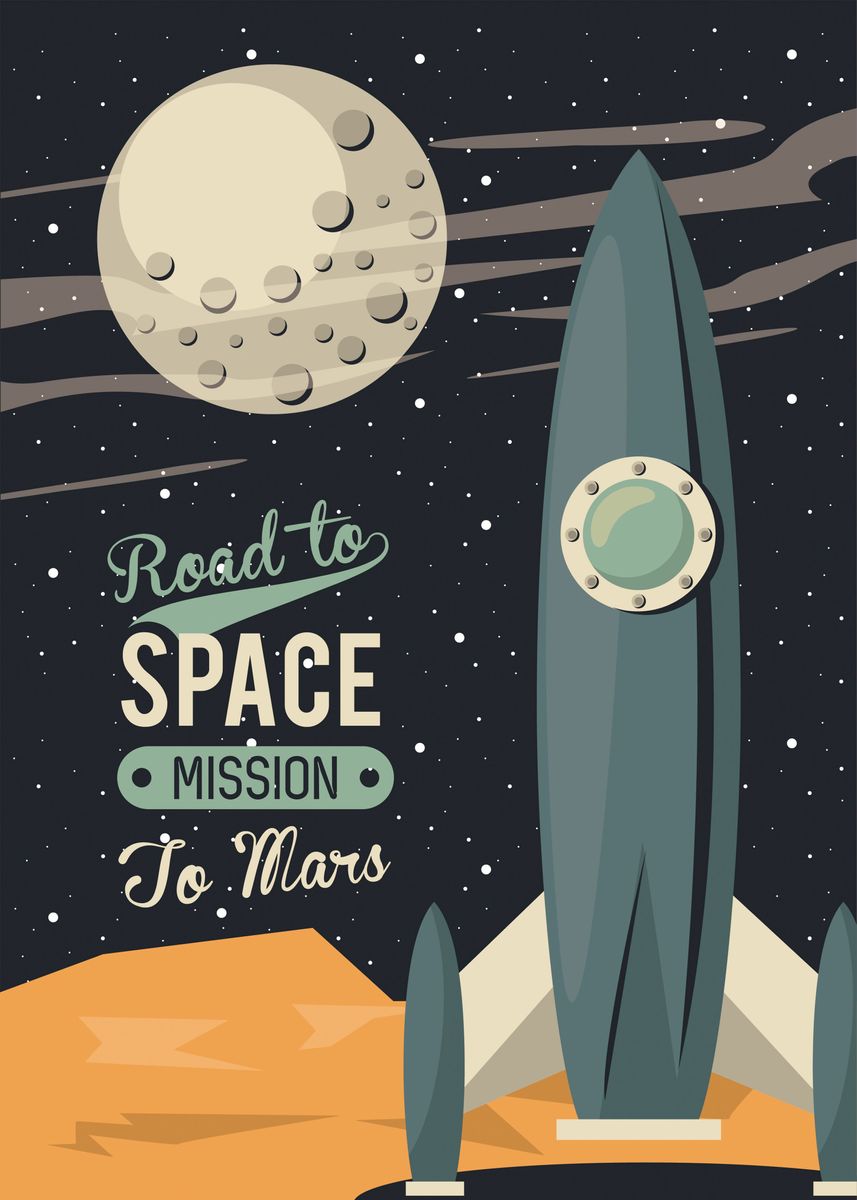 'Space misson' Poster by Bui Hung cu | Displate