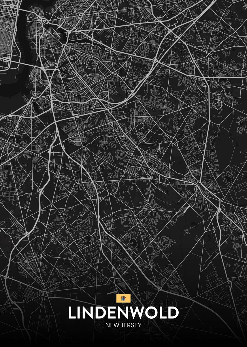 'Lindenwold NJ' Poster by IMR Designs | Displate