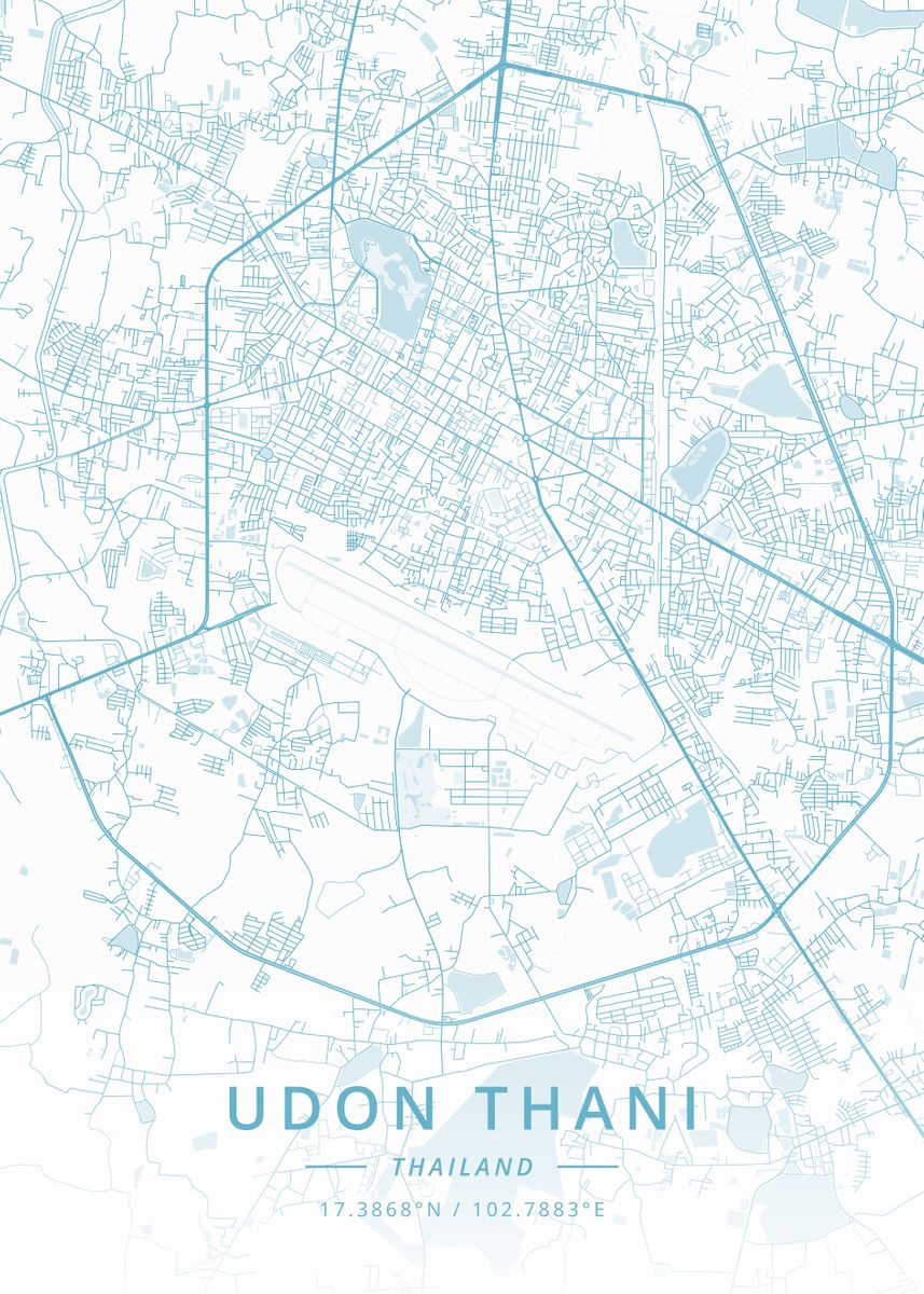 'Udon Thani Thailand' Poster, picture, metal print, paint by Designer ...