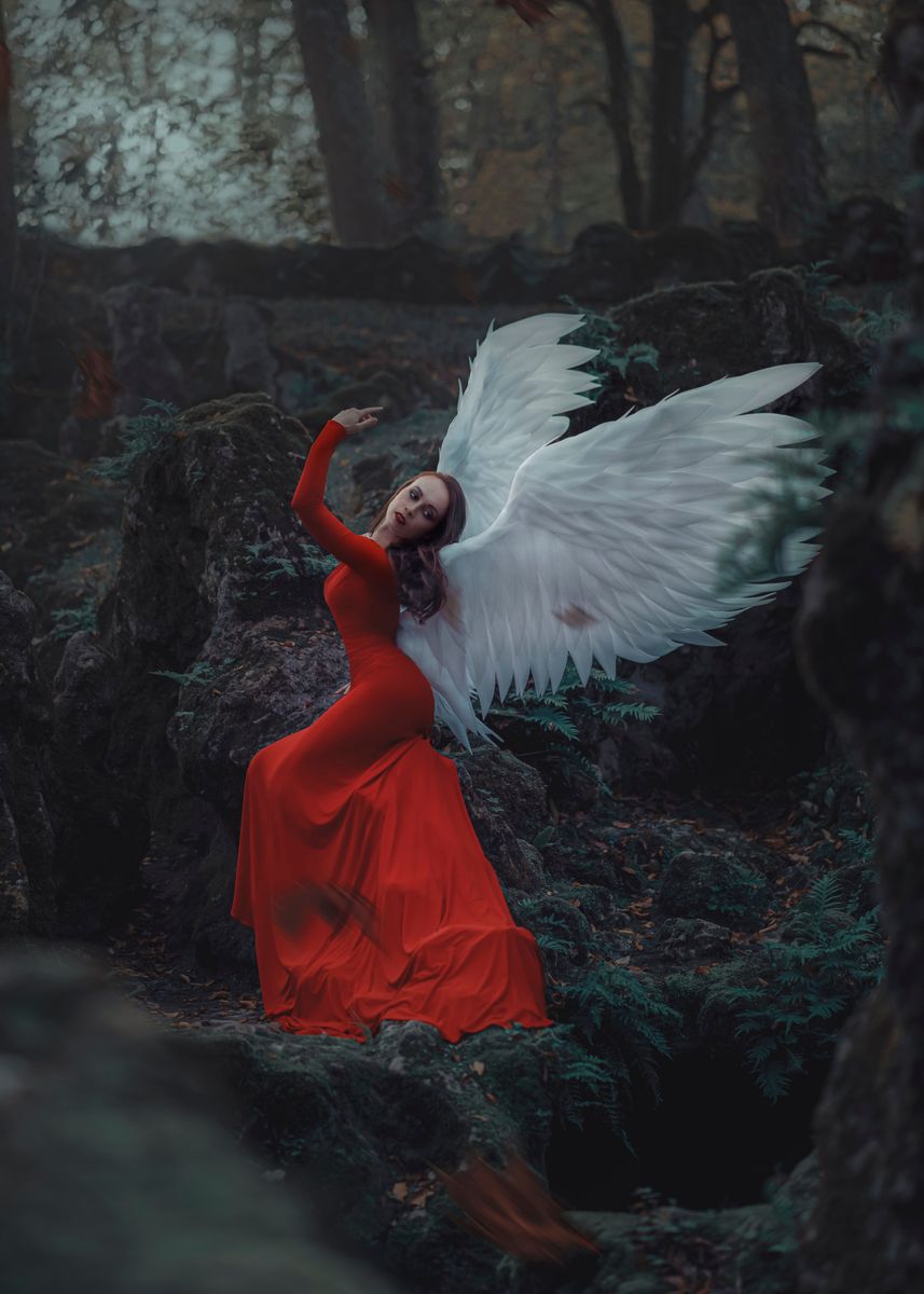 'Twilight Angel' Poster, picture, metal print, paint by Geoffroy Groult ...