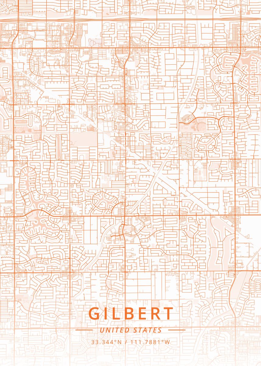 'Gilbert United States' Poster, picture, metal print, paint by Designer ...