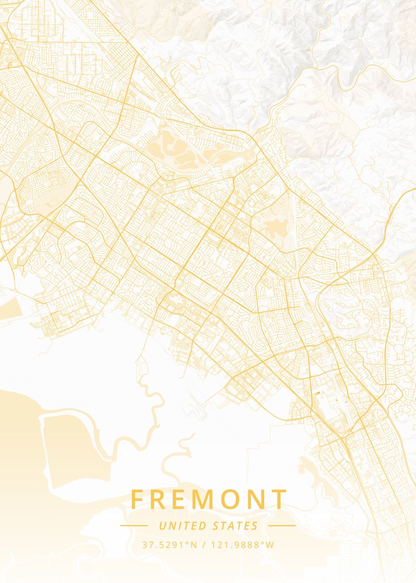 'Fremont United States' Poster, picture, metal print, paint by Designer ...
