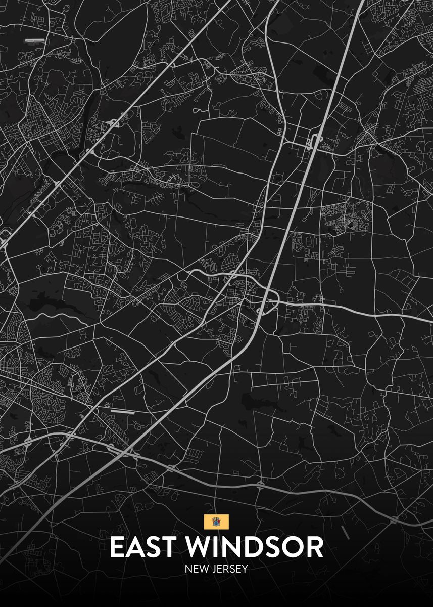 'East Windsor NJ' Poster, picture, metal print, paint by IMR Designs ...