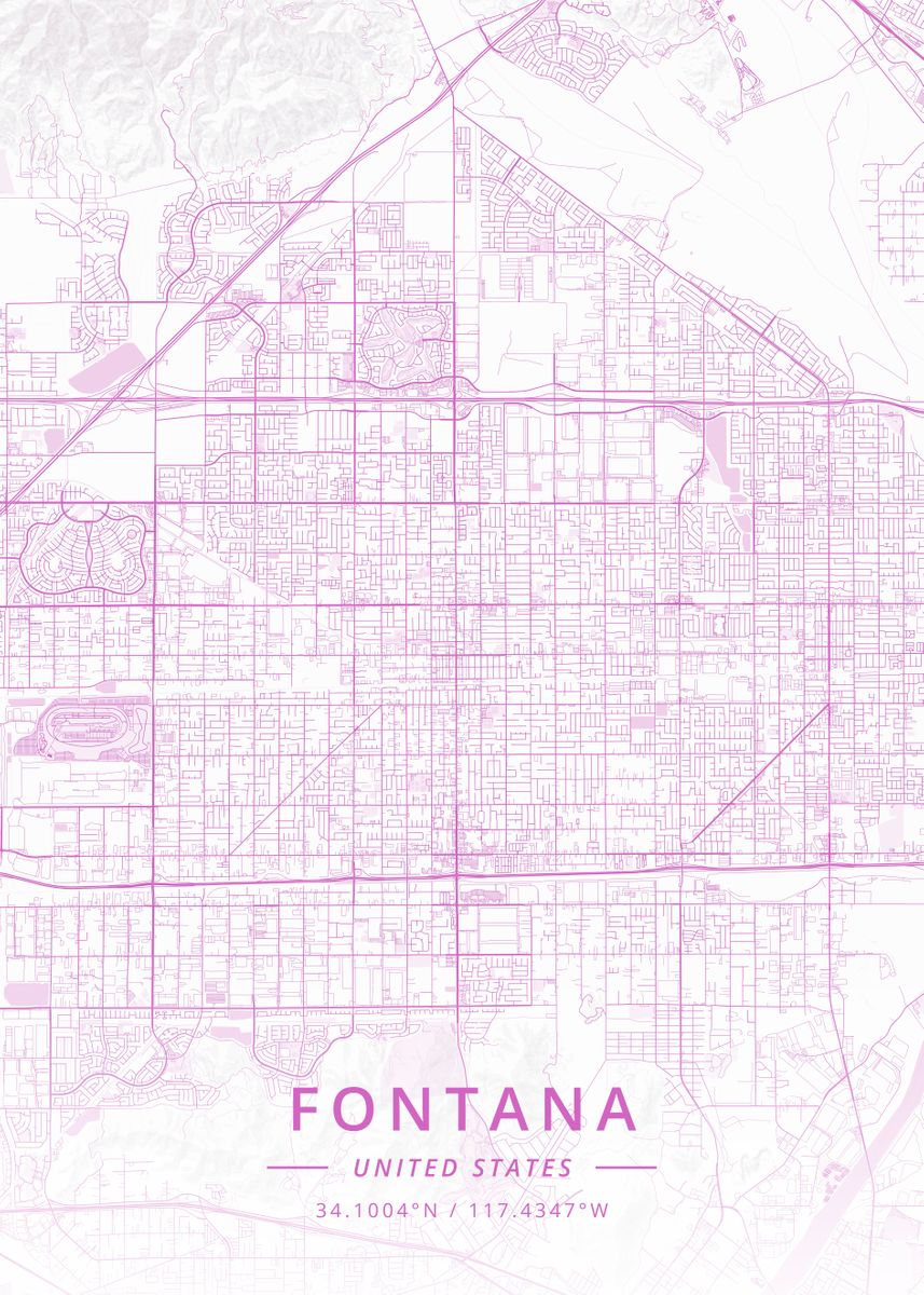 'Fontana United States' Poster, picture, metal print, paint by Designer ...