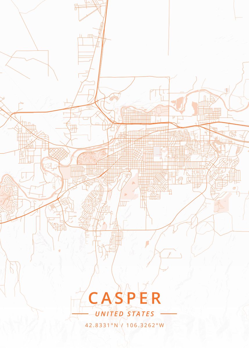 'Casper United States' Poster, picture, metal print, paint by Designer ...