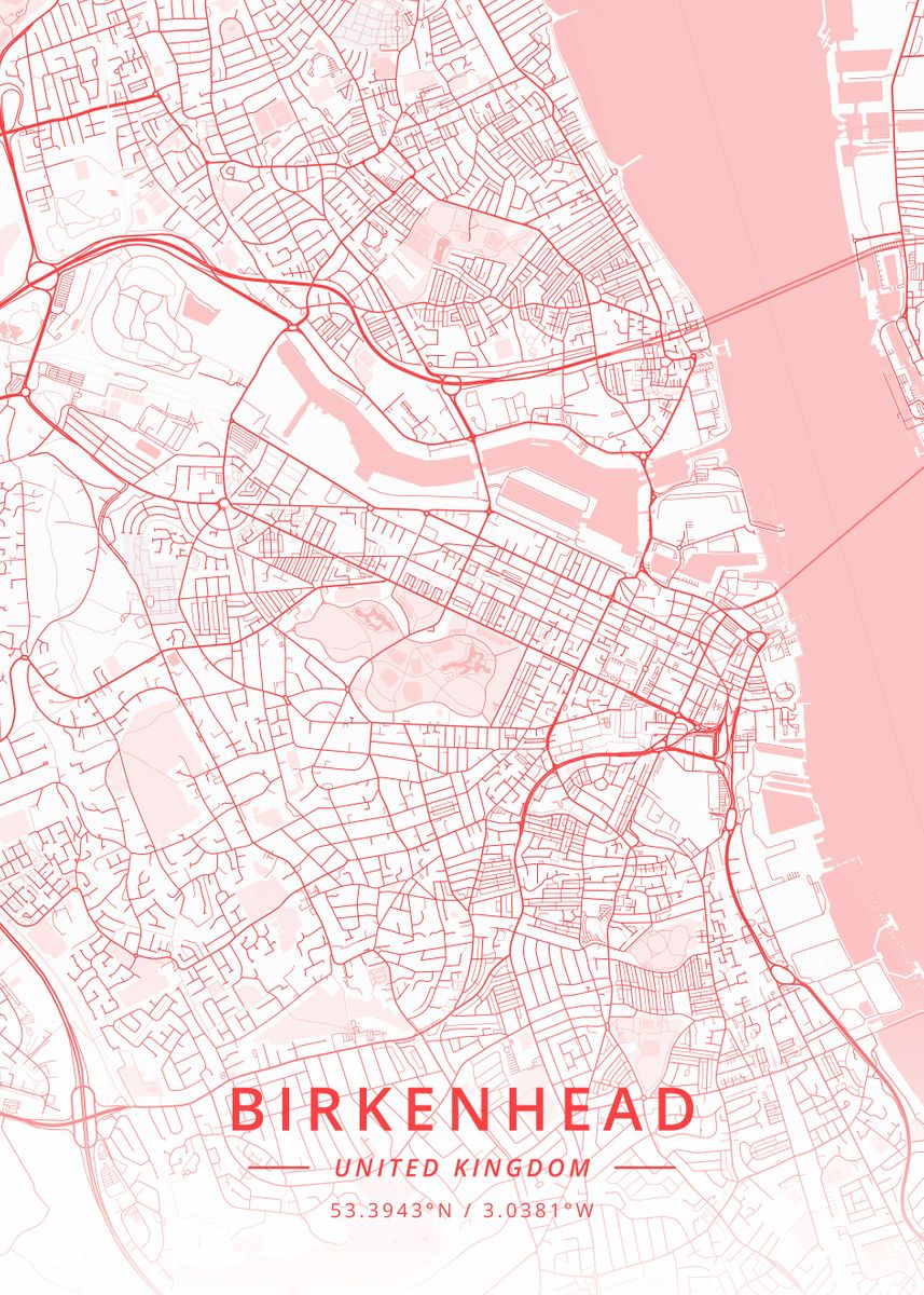'Birkenhead United Kingdom' Poster, picture, metal print, paint by ...