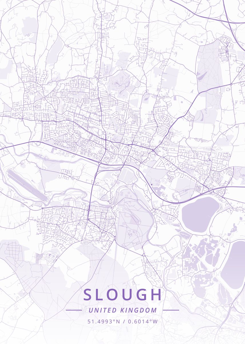 'Slough United Kingdom' Poster, picture, metal print, paint by Designer ...