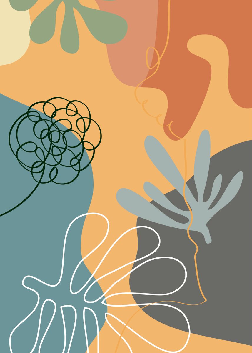 'Tropical abstract Poster' Poster by budi yanto | Displate