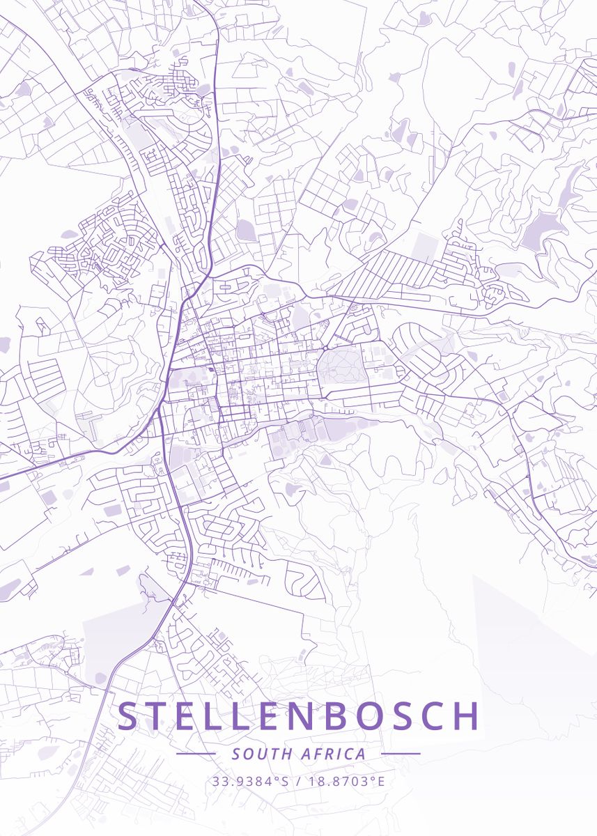 'Stellenbosch South Africa' Poster, picture, metal print, paint by ...