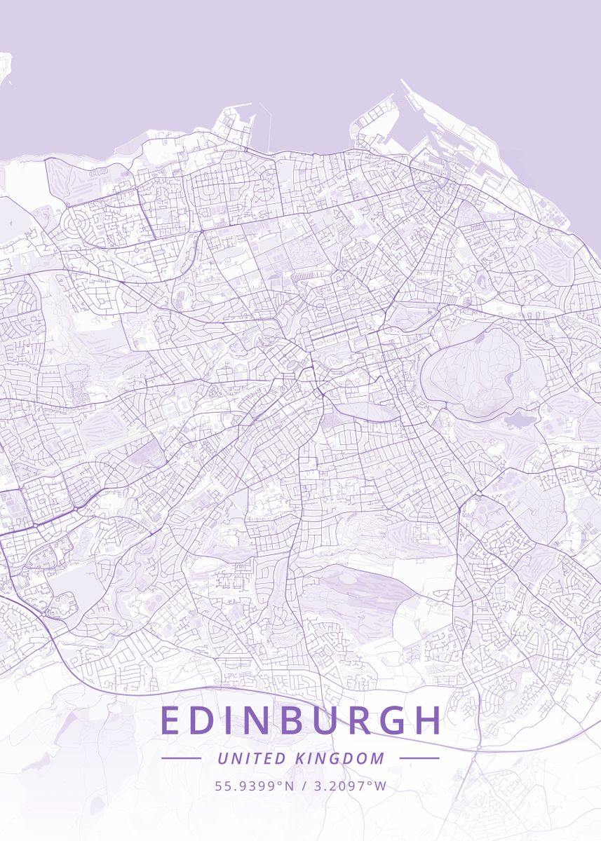 'Edinburgh United Kingdom' Poster, picture, metal print, paint by ...