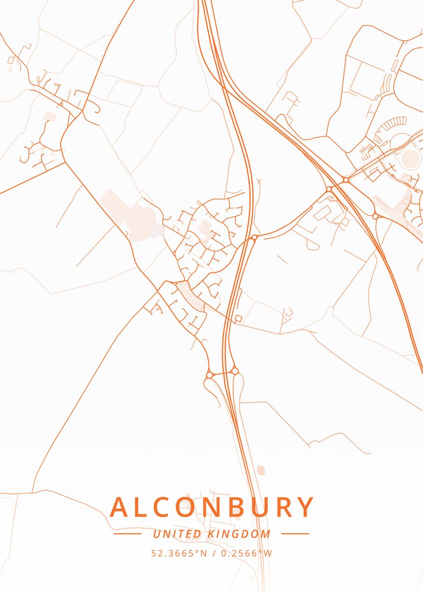 'Alconbury United Kingdom' Poster, picture, metal print, paint by ...
