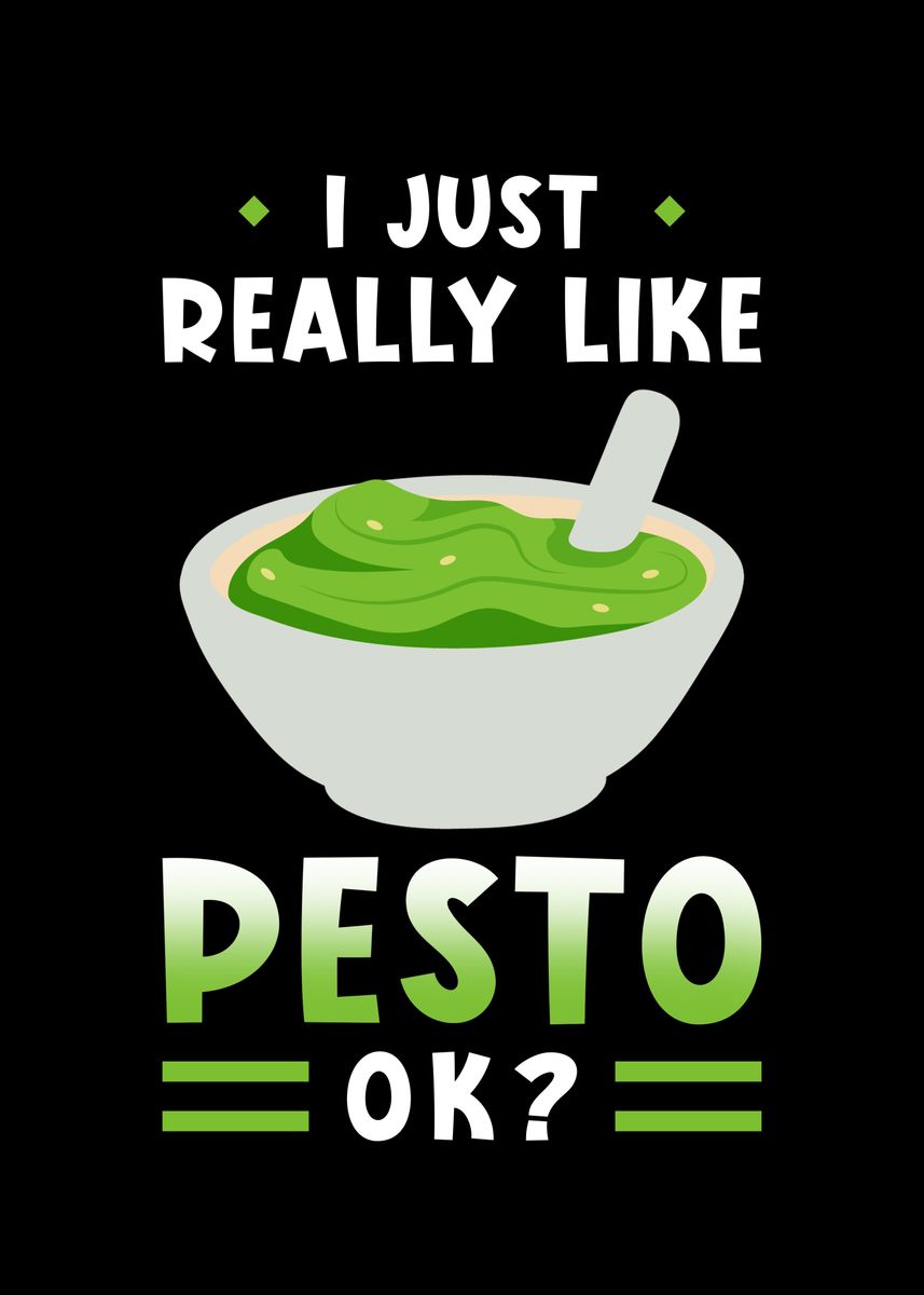 'Pesto' Poster, picture, metal print, paint by schmugo | Displate