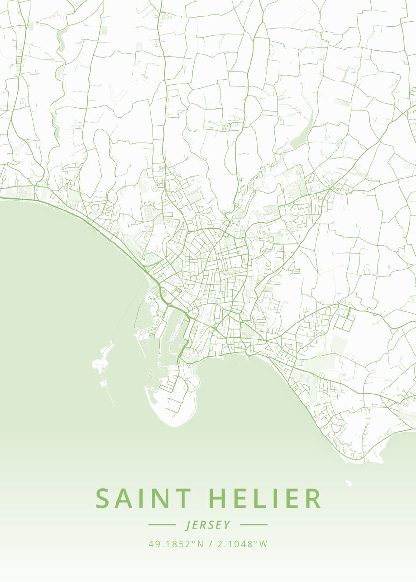 'Saint Helier Jersey' Poster, picture, metal print, paint by Designer ...