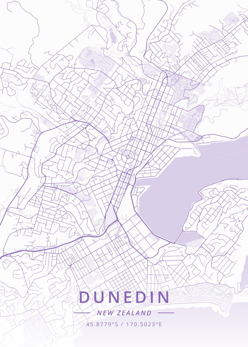 'Dunedin New Zealand' Poster, picture, metal print, paint by Designer ...